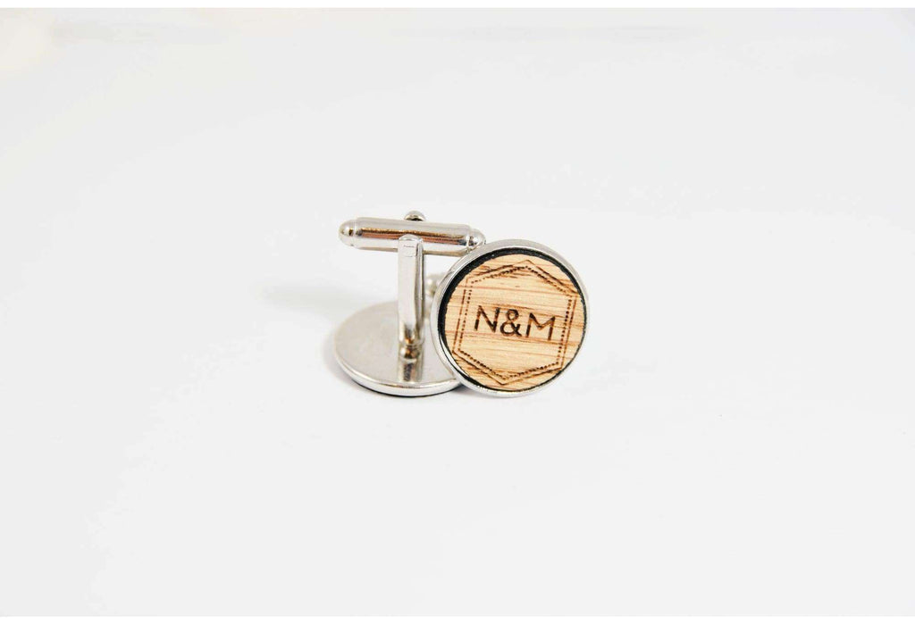 Custom Engraved Initials Monogram Cufflinks – Alwedo